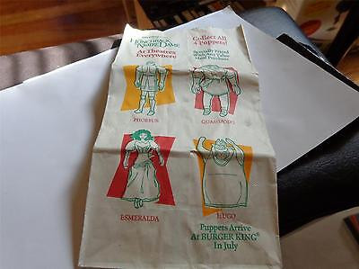 VINTAGE BURGER KING-DISNEYS' HUNCHBACK OF NOTRE DAME BAG - EXC. - BB7 ...