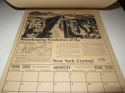 HISTORICAL HANG-UPS - YEAR 2000 CALENDAR FEATURING VINTAGE TRAINS- EXC ...