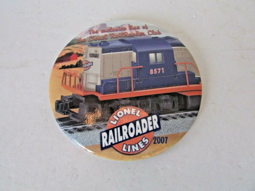 2007 LRRC RAILROAD CLUB TRAIN PIN BACK BUTTONS LIONEL LINE OF LRRC 3.25 ...