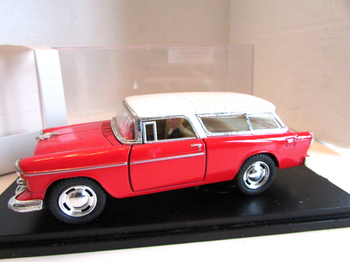 Kinsmart Diecast 1955 Chevy Nomad Red White 1/40 Pull Back Lot-E - The ...
