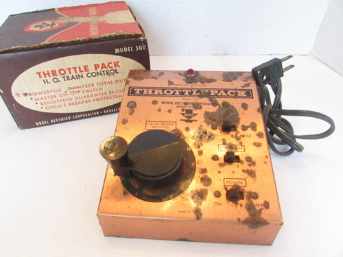 MRC Throttle Pack HO Scale Hobby Transformer #500 Parts only w/box E4 ...