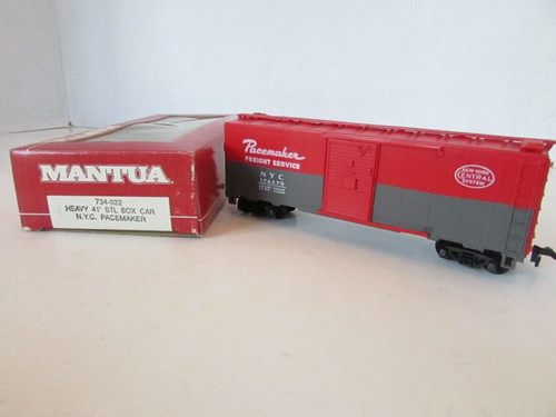 Mantua 734-022 Heavy 41' Steel Box Car NYC Pacemaker HO Boxed E2 - The ...