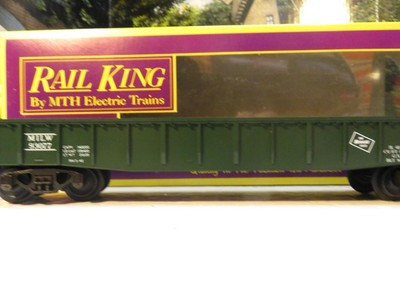 MTH TRAINS - RAILKING 7204 MILWAUKEE ROAD GONDOLA CAR- 0/027- NEW- B24 ...