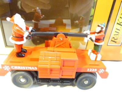 MTH TRAINS - RAILKING 30-5234 MOTORIZED/REVERSING CHRISTMAS HAND CAR ...