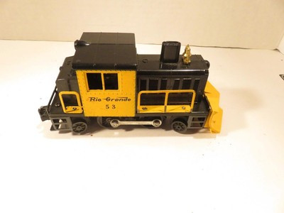 LIONEL TRAINS POST-WAR -#53 RIO GRANDE SNOW PLOW- RUNS FINE- BROKEN ...