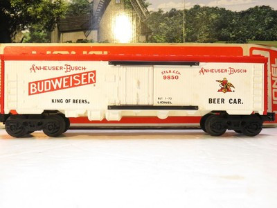 LIONEL MPC - 0/027 SCALE - 9850 BUDWEISER BEER BILLBOARD REEFER- NEW ...