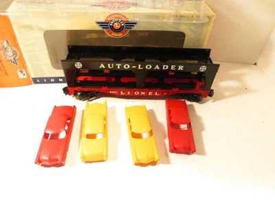 LIONEL POST-WAR CELEBRATION 29463 6414 EVANS AUTO LOADER W/4 CARS 0/027 ...