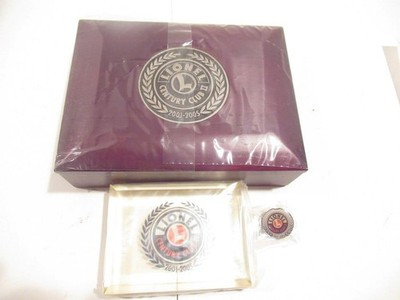 LIONEL CENTURY CLUB II NICE LOOKING WOODEN STORAGE BOX W/PIN ...