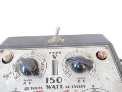 LIONEL PRE-WAR- TYPE V - 150 WATT TRANSFORMER- W/SWITCH -NEEDS SERVICE ...