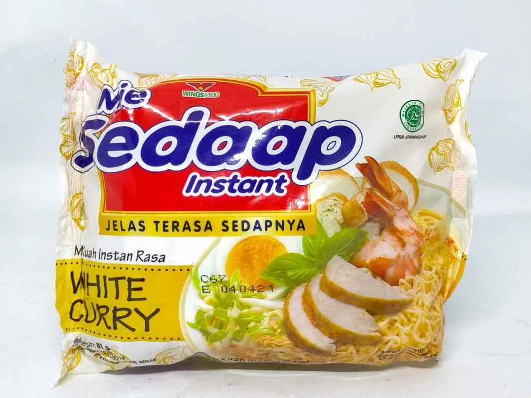 Sedaap Instant Noodle Mi White Curry, 81 Gram (1 pcs) - Javanese Taste