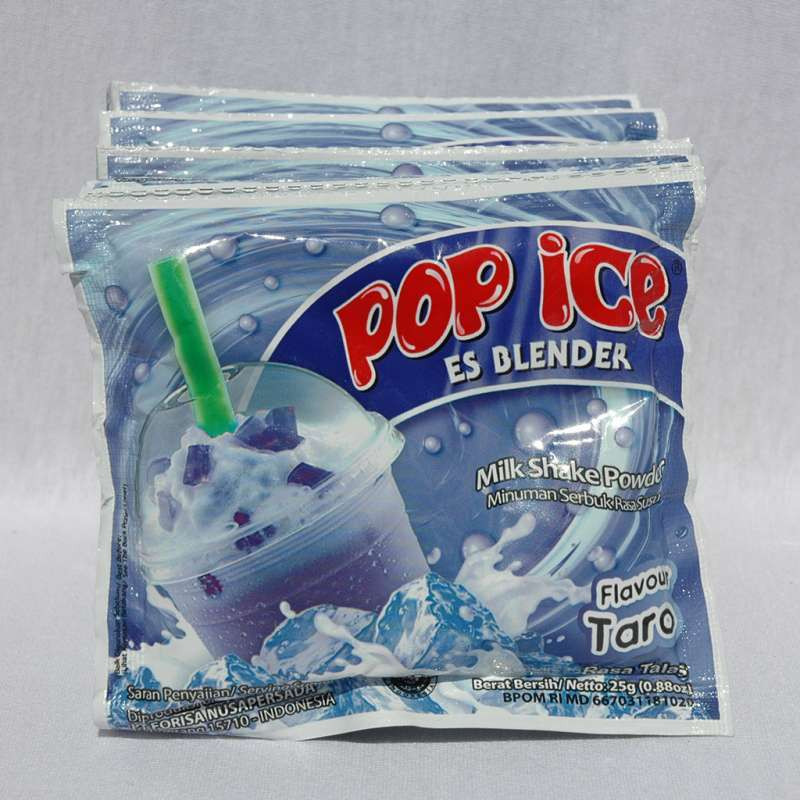 Pop Ice Milk Shake Powder - Taro Flavor, @25 gram (10 sachet ...