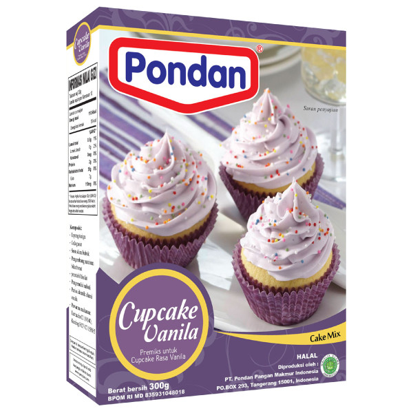 Pondan Vanilla Cupcake 300gr - UD Jawa Berkah Makmur