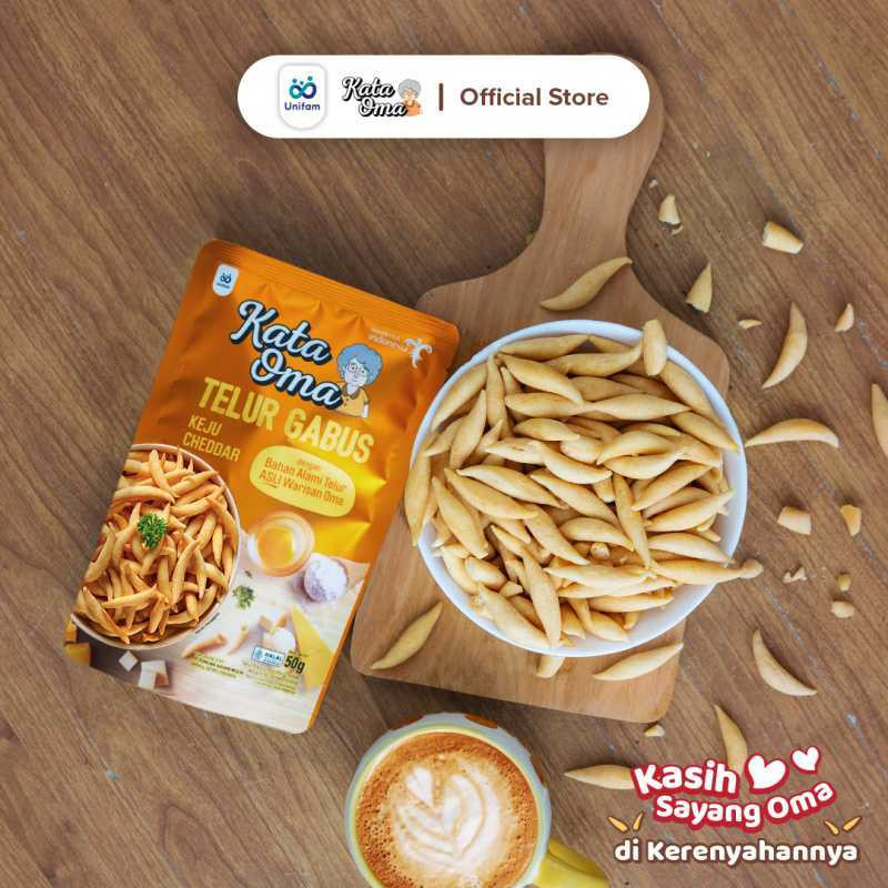 Kata Oma Snack Telur Gabus Rasa Keju, 50gr
