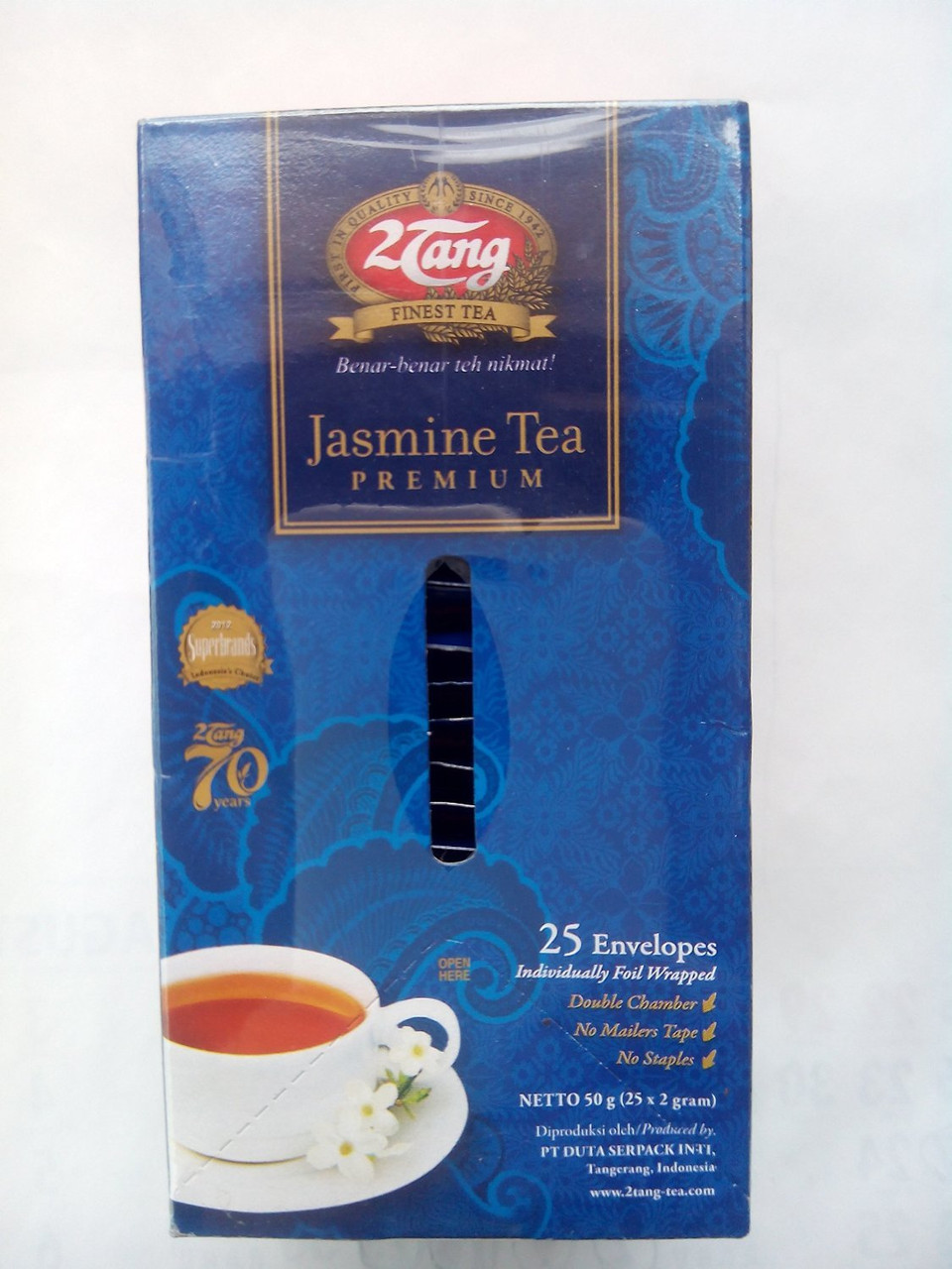 2tang (2 Tang) Premium Jasmine Tea with Envelope, 1.76 Oz - UD Jawa ...