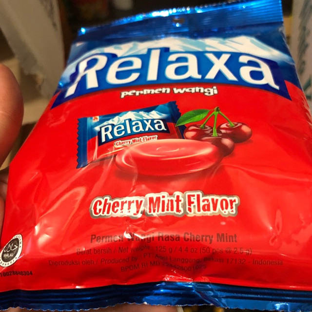 Relaxa Candy Cherry Mint, 125 gram - UD Jawa Berkah Makmur