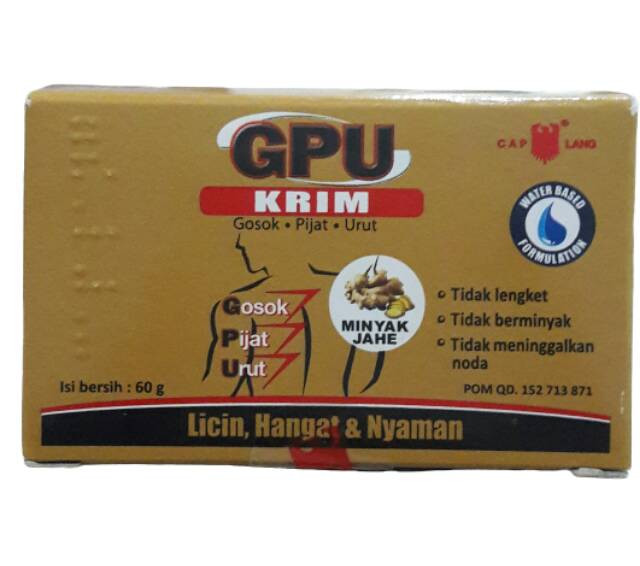 Cap Lang Eagle Brand GPU Cream with Ginger Oil , 60 Gram - UD Jawa ...