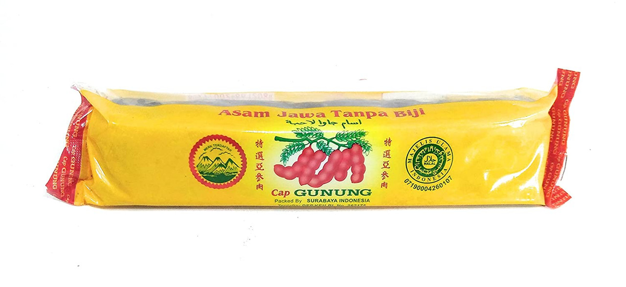 Cap Gunung Asam Jawa Tanpa Biji - Seedless Wet Java Tamarind, 150 Gram ...