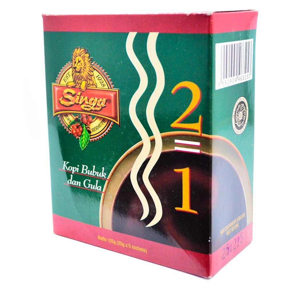 Singa Coffee 2in1 5-ct, 125 Gram - UD Jawa Berkah Makmur