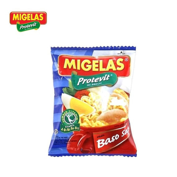 MIGELAS Protevit Mie Instant Rasa Baso Sapi (Beef Meatball Flavor) 28 ...
