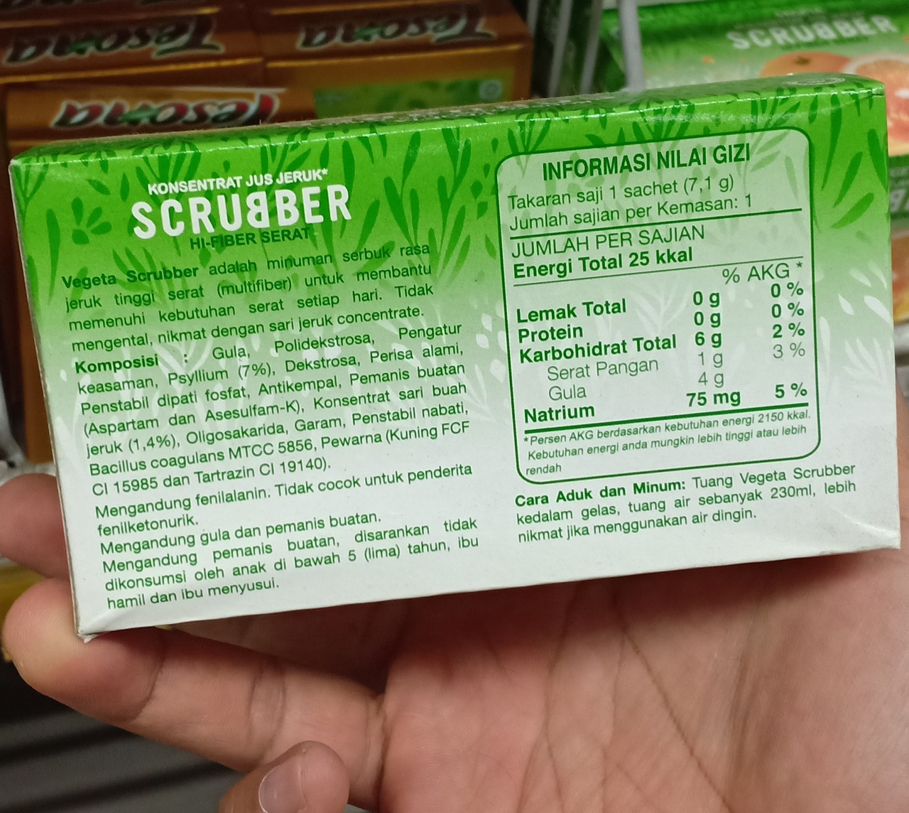 Vegeta Scrubber 24-ct (1 box) - UD Jawa Berkah Makmur
