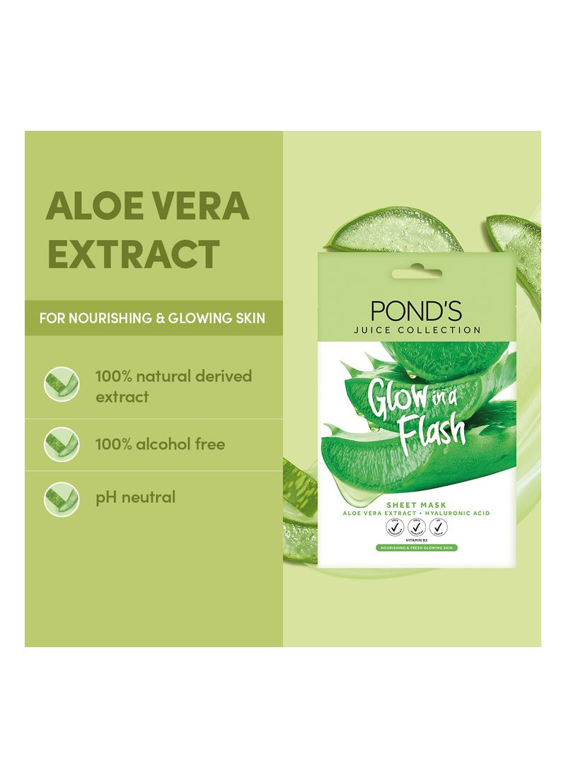 Ponds Juice Collection Sheet Mask Aloe Vera Extract - 20gr - UD Jawa ...