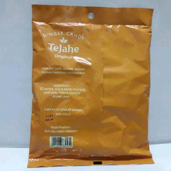 Tejahe Ginger Herbal Candy, 100 Gram - UD Jawa Berkah Makmur