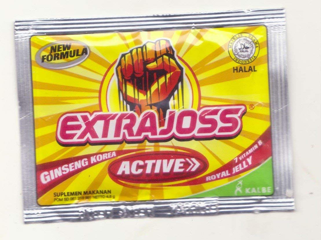 Extra Joss Active Energy Drink Powder, 1 Pack (6 Sachets @4gr) - UD ...