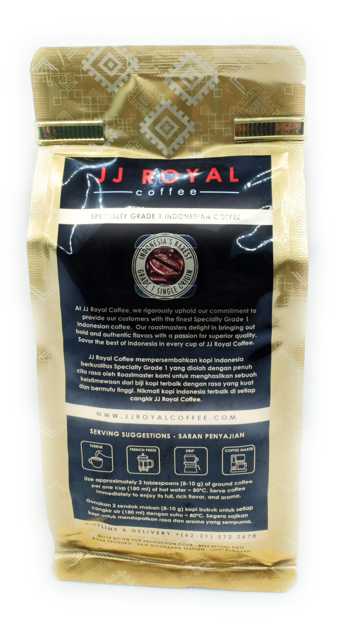 JJ Royal Toraja Arabica (Coffee Bean), 200 Gram - Javanese Taste