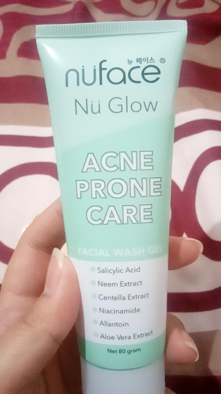 Nuface Nu Glow Liquid Acne Prone Care Facial Wash Gel, 80ml - UD Jawa Berkah Makmur