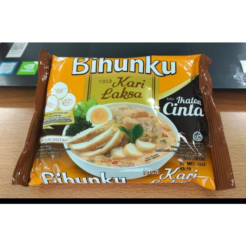 Bihunku Instant Noodle Laksa Curry Flavor, 55gram - Javanese Taste