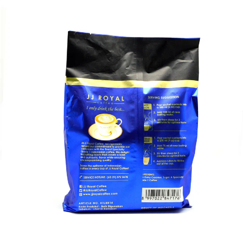 JJ Royal Kopi Tubruk Coffee Cafe' Latte, 14 Sachets @ 30 Gram - UD Jawa ...