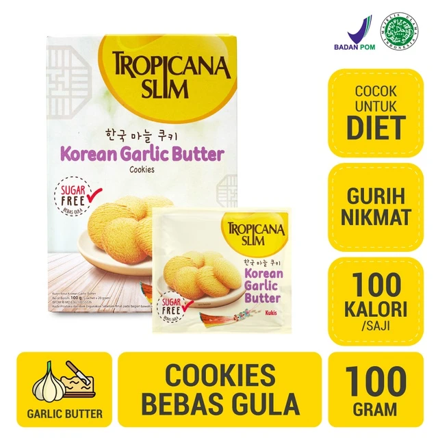 Tropicana Slim Korean Garlic Butter Cookies 100 gr