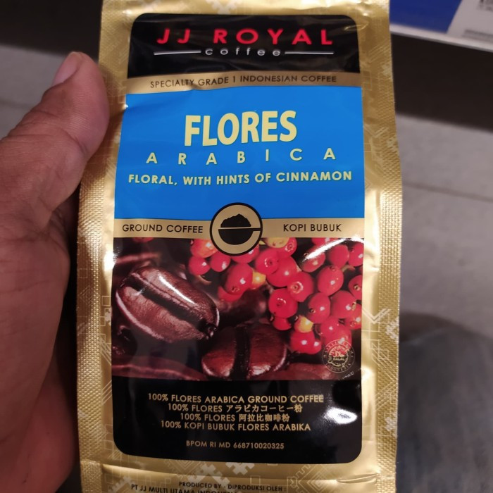 JJ Royal Coffee Flores Arabica Ground, 100 gram