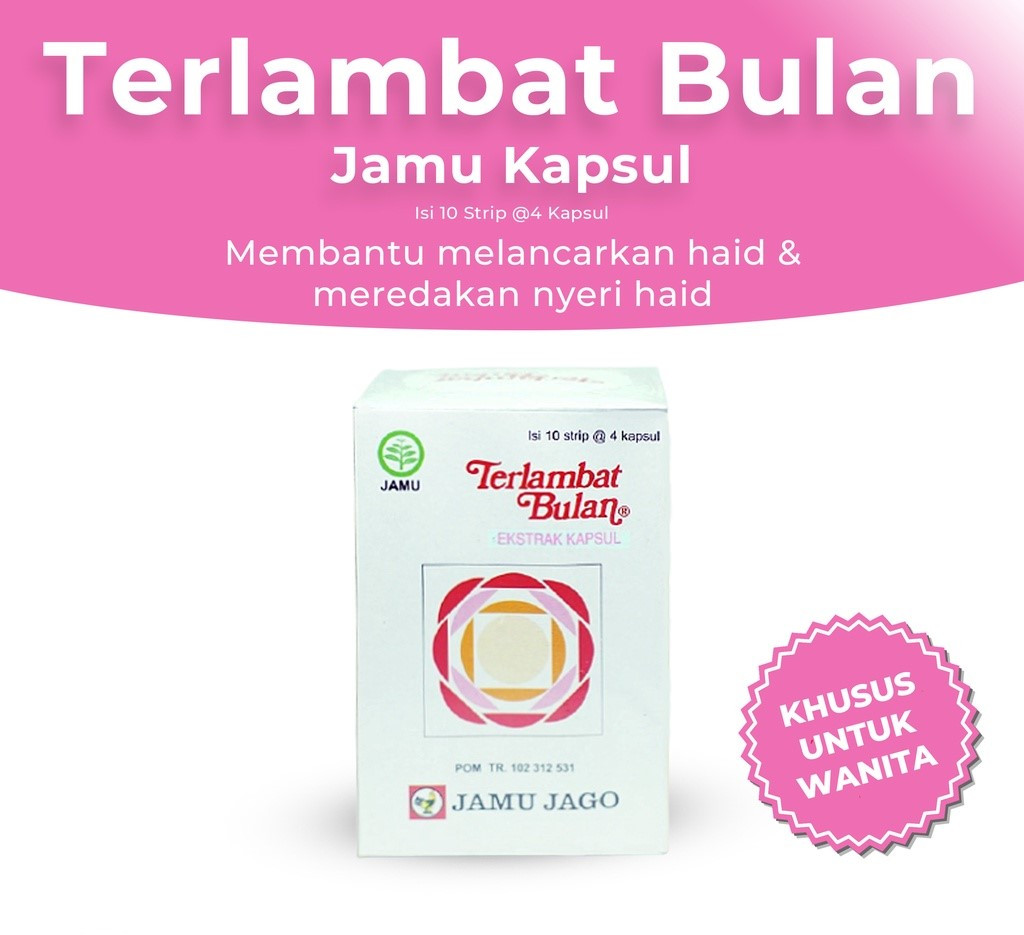 Terlambat Bulan Jamu Kapsul (For woman), 10 strip - @4kapsul