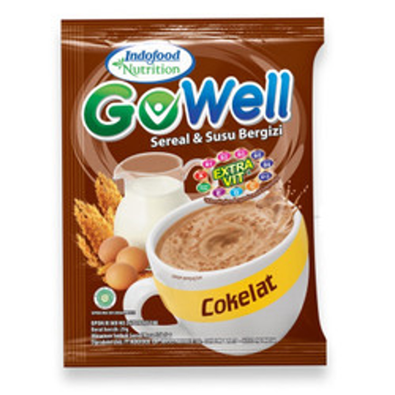 Gowell Chocolate Flavored Milk Cereal, 290 gram (@29gr x 10ct)