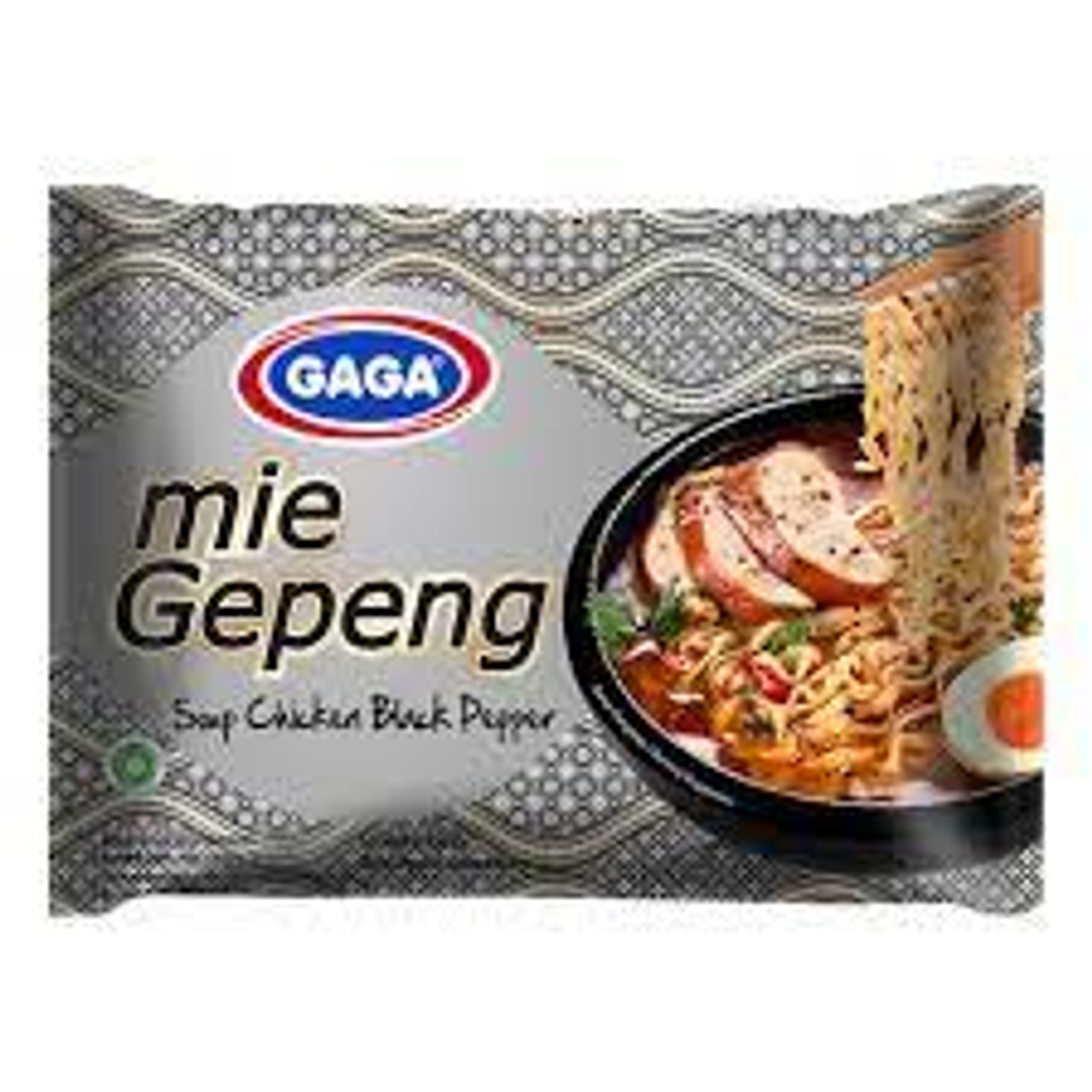 GAGA Mie Gepeng Kuah Ayam Lada Hitam, 67g (5 pcs)