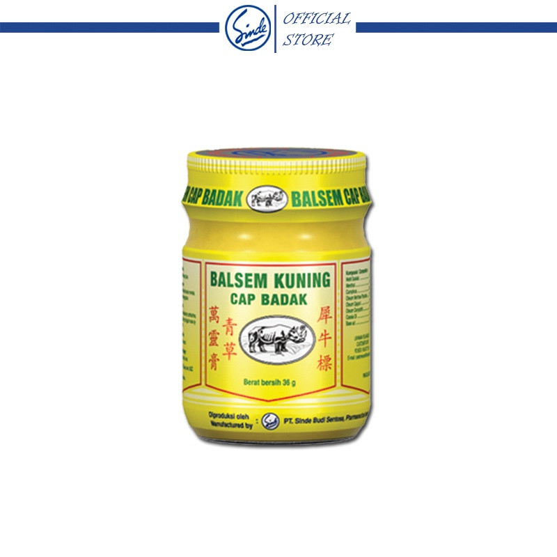 Cap Badak Balsem Kuning Yellow Balm, 36 Gram - Javanese Taste