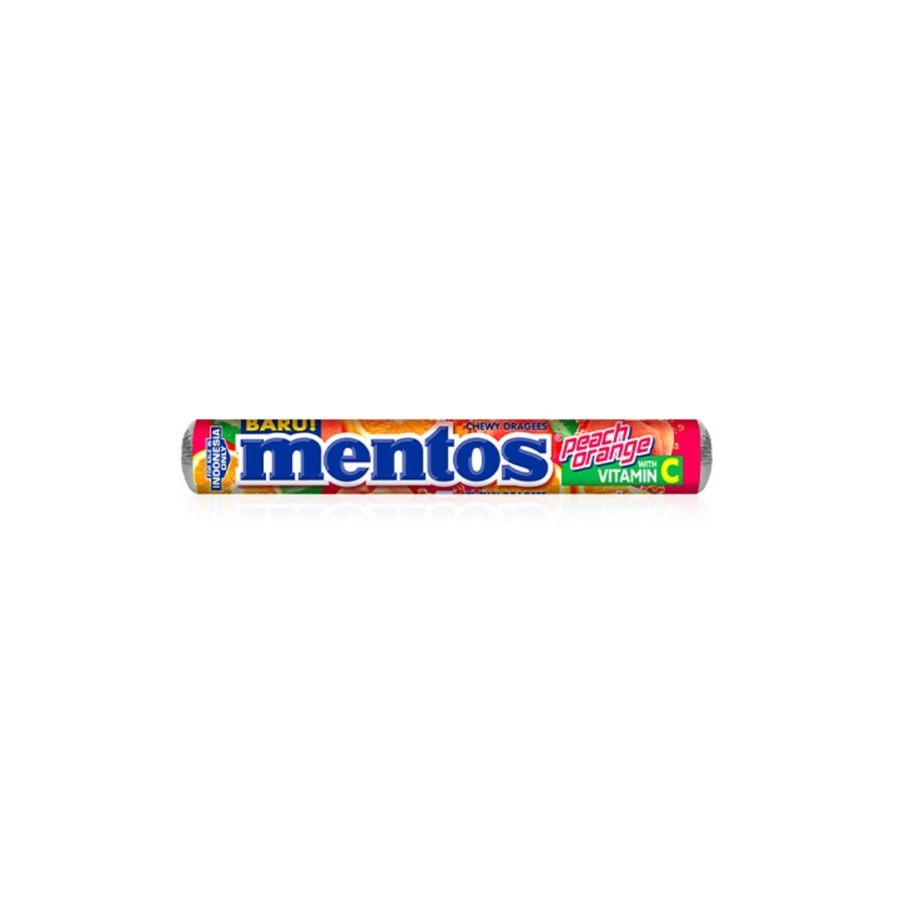 Mentos Chewy Dragees Peach Orange Roll, 37g