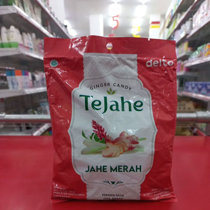 Tejahe Permen Rasa Jahe Merah - Red Ginger Flavored Candy, 100 gr