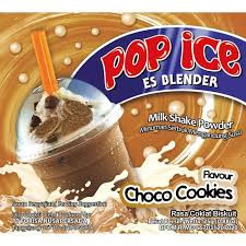 Pop Ice Milk Shake Powder - Choco Cookie Flavor, @25 grams (10 sachets)
