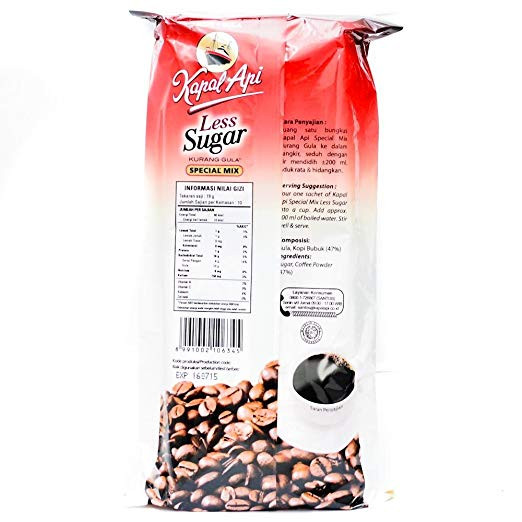 Kapal Api Less Sugar Special Mix, 190 Gram - UD Jawa Berkah Makmur