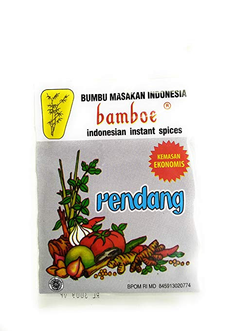Bamboe Rendang Indonesian Spices (kemasan ekonomis), 20 Gram - Javanese ...