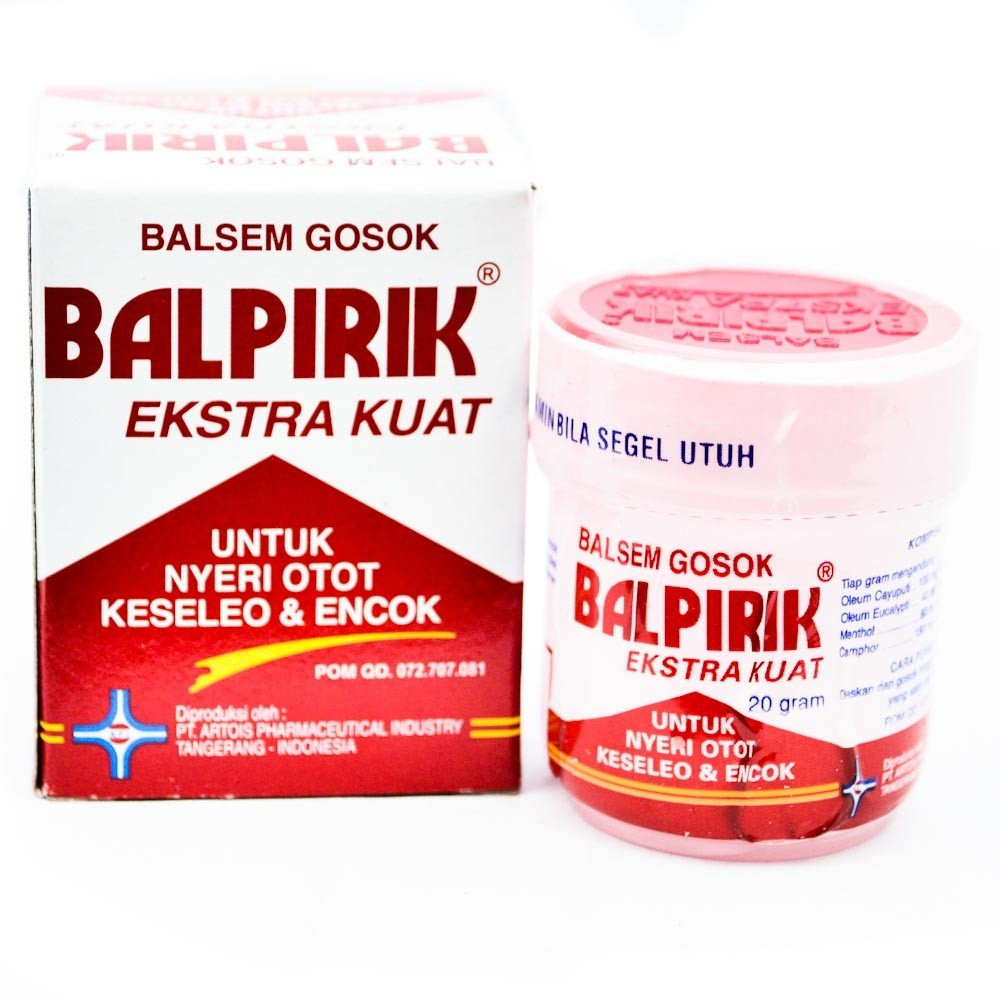 Balpirik Ekstra Kuat Merah (Red Balm), 20 Gram - Javanese Taste