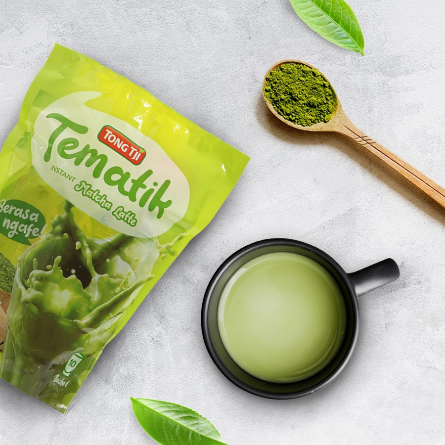 Tong Tji Tematik Instant Matcha Latte, 247gr (10ct x @24.7gr ...