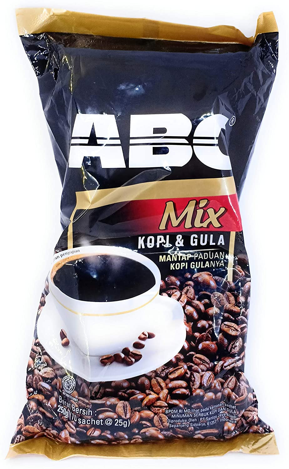 ABC Mix Kopi & Gula (Coffee & Sugar) 10-ct, 250 Gram - Javanese Taste