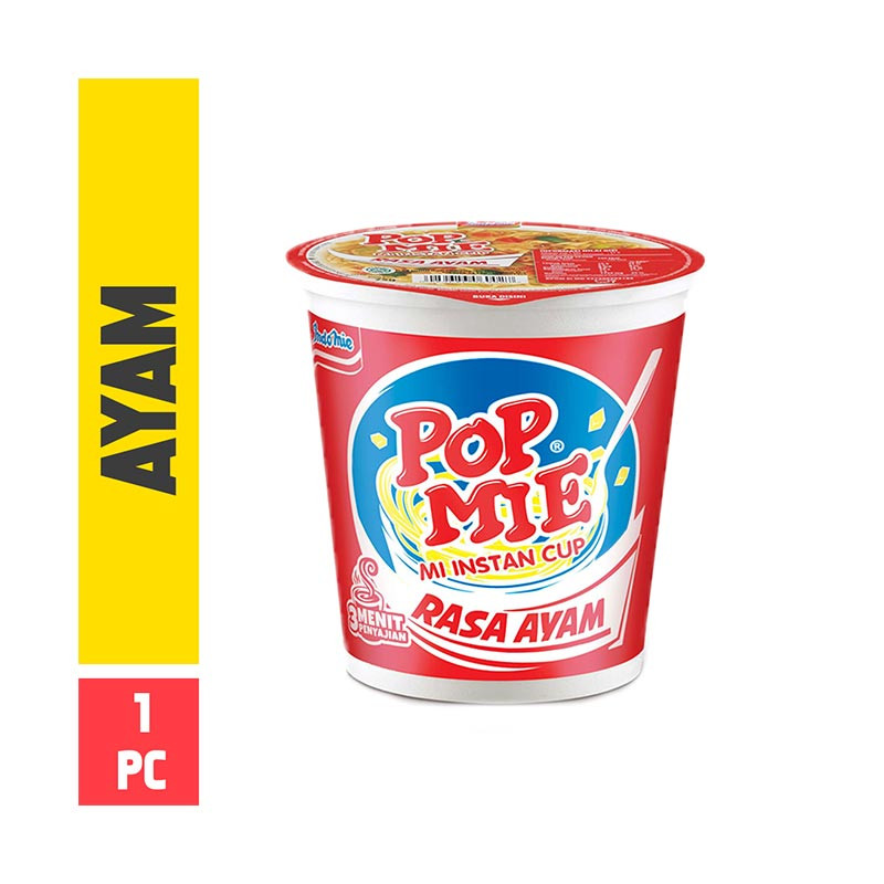 Pop Mie Rasa Ayam Instant Noddle Cup Chicken Flavour, 75 Gram ...