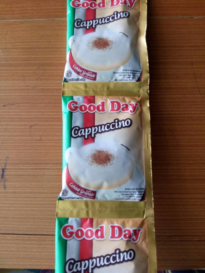 Good Day Cappuccino with Chocolate Granule Instant Coffee 10-ct, 250 gr ...