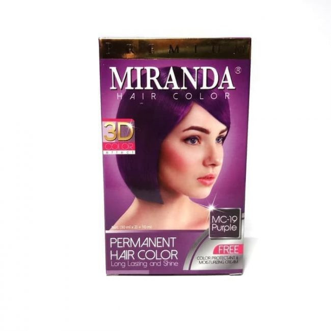 Miranda Hair Color Pink MC-19 (30ml + 30gr) - Javanese Taste