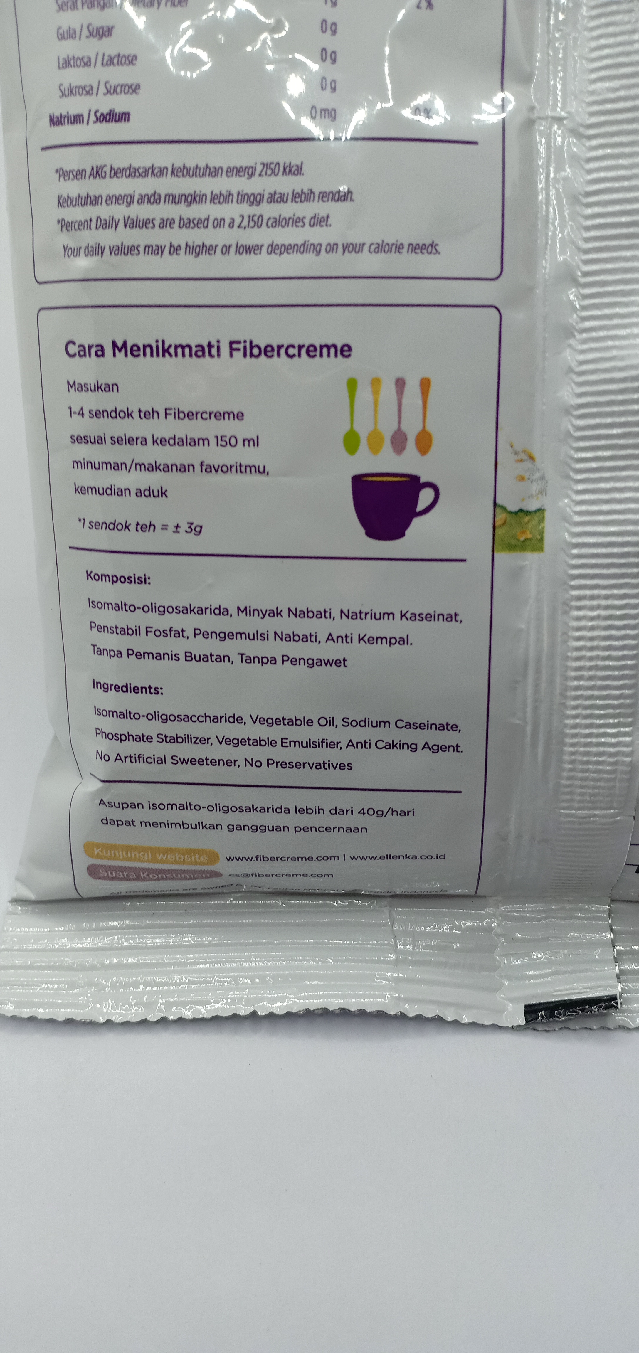 Ellenka Fiber Creme Multi Purpose Creamer, 100 Gram - Javanese Taste