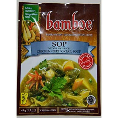 Bamboe SOP (Chicken / Beef / Oxtail Soup Seasoning), 49 Gram - Javanese ...